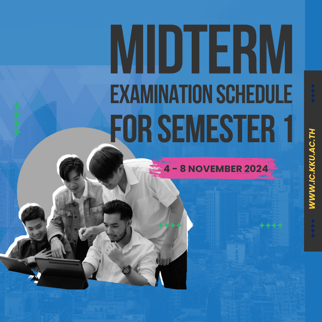 Midterm Examination Schedule for Semester 1, Academic Year 2024 | KKUIC